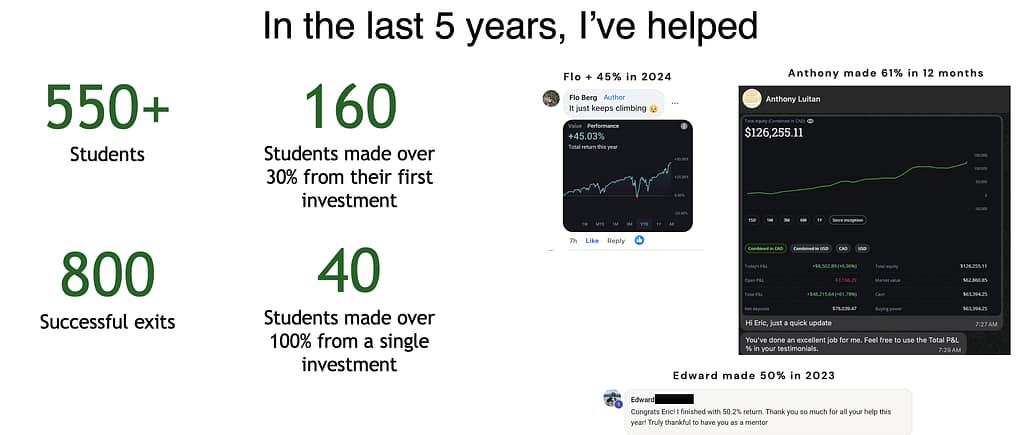 Registration for Investing Accelerator - Eric Seto
