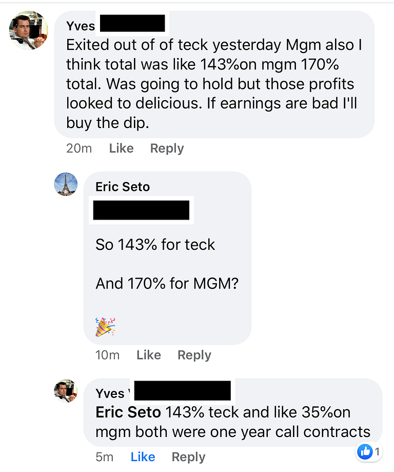 Registration for Investing Accelerator - Eric Seto